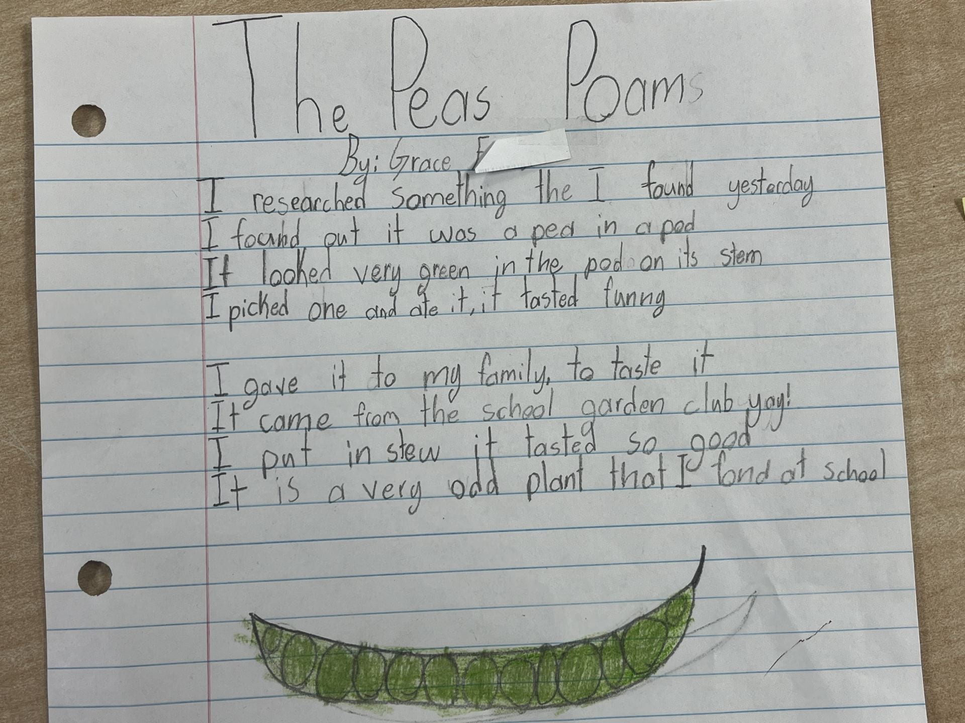 Pea Poetry 2023! – Gardening At The Glen